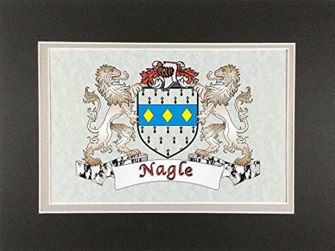 Nagle Irish Coat of Arms Print Frameable 9 x 12 - Etsy.de