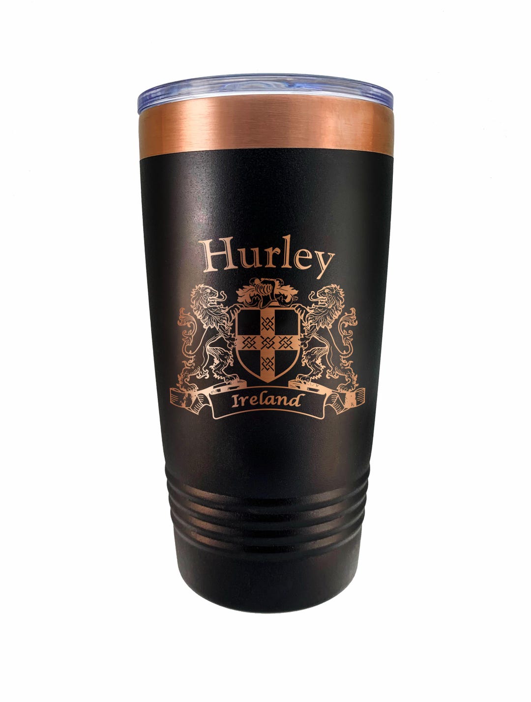 Hurley Irish Coat of Arms Black Travel Mug - Etsy