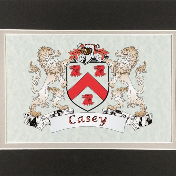 Casey Coat of Arms - Etsy