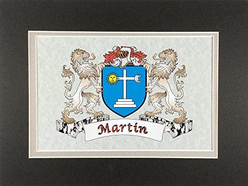 Martin Irish Coat of Arms Print - Frameable 9" X 12" - Etsy