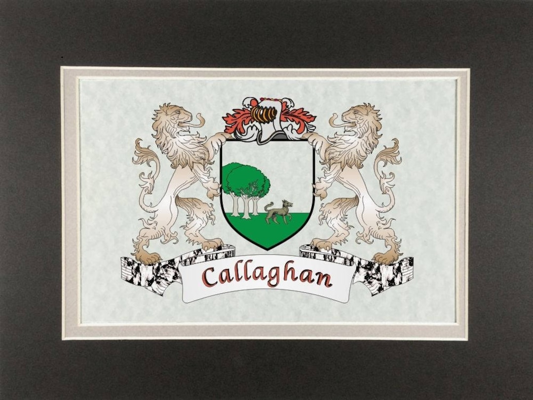 Callaghan Irish Coat of Arms Print Frameable 9 X - Etsy UK