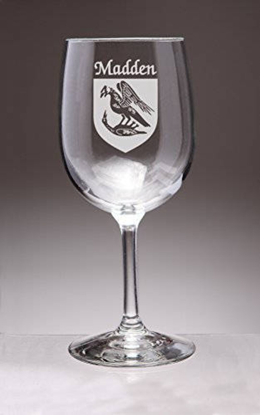 Madden Irish Coat of Arms Wine Glasses - Set of 4 (sand Etched) - Etsy
