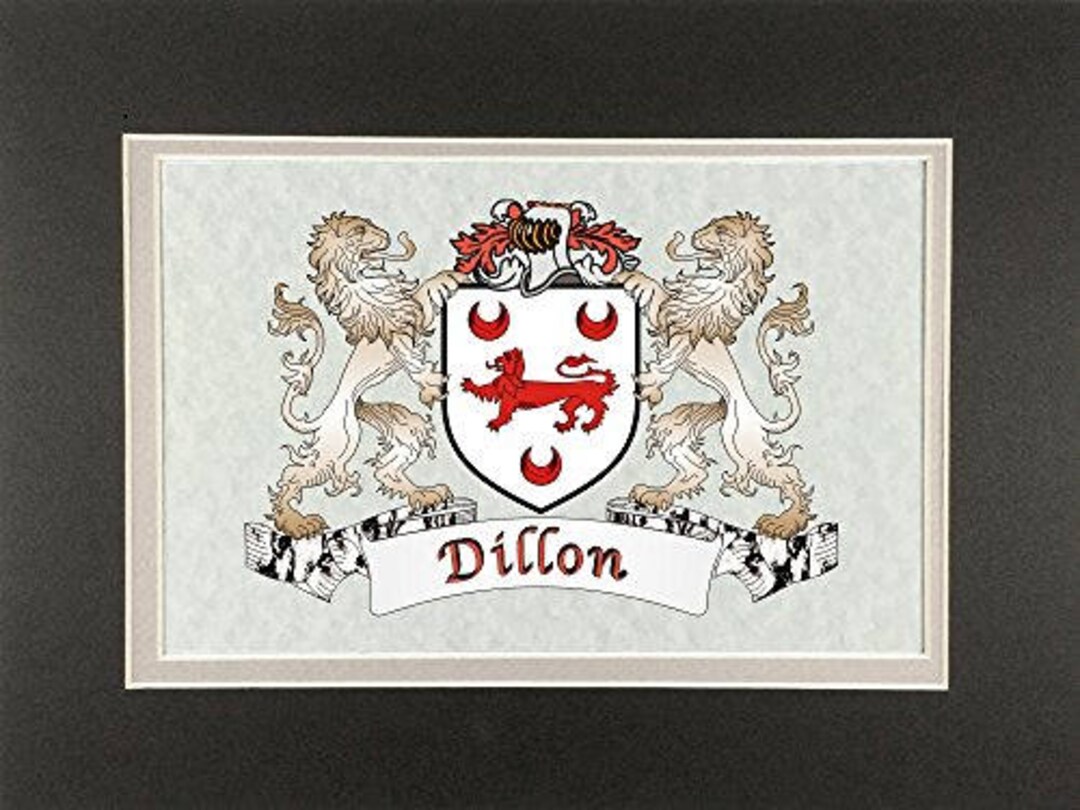 Dillon Irish Coat of Arms Print - Frameable 9" X 12" - Etsy