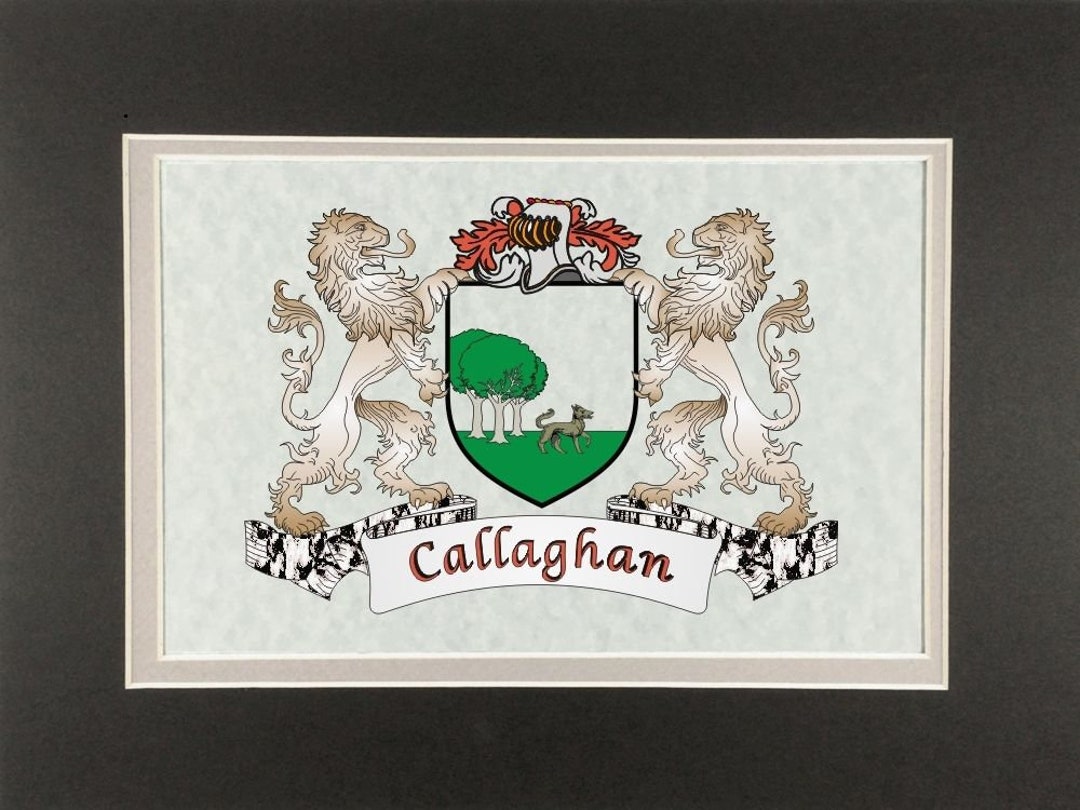 Callaghan Irish Coat of Arms Print Frameable 9 X 12 - Etsy UK