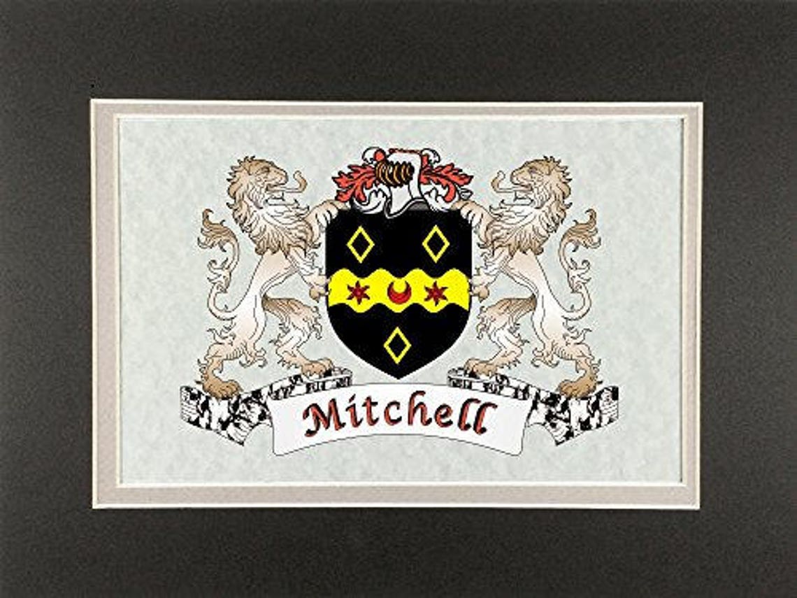 Mitchell Irish Coat of Arms Print Frameable 9 X - Etsy