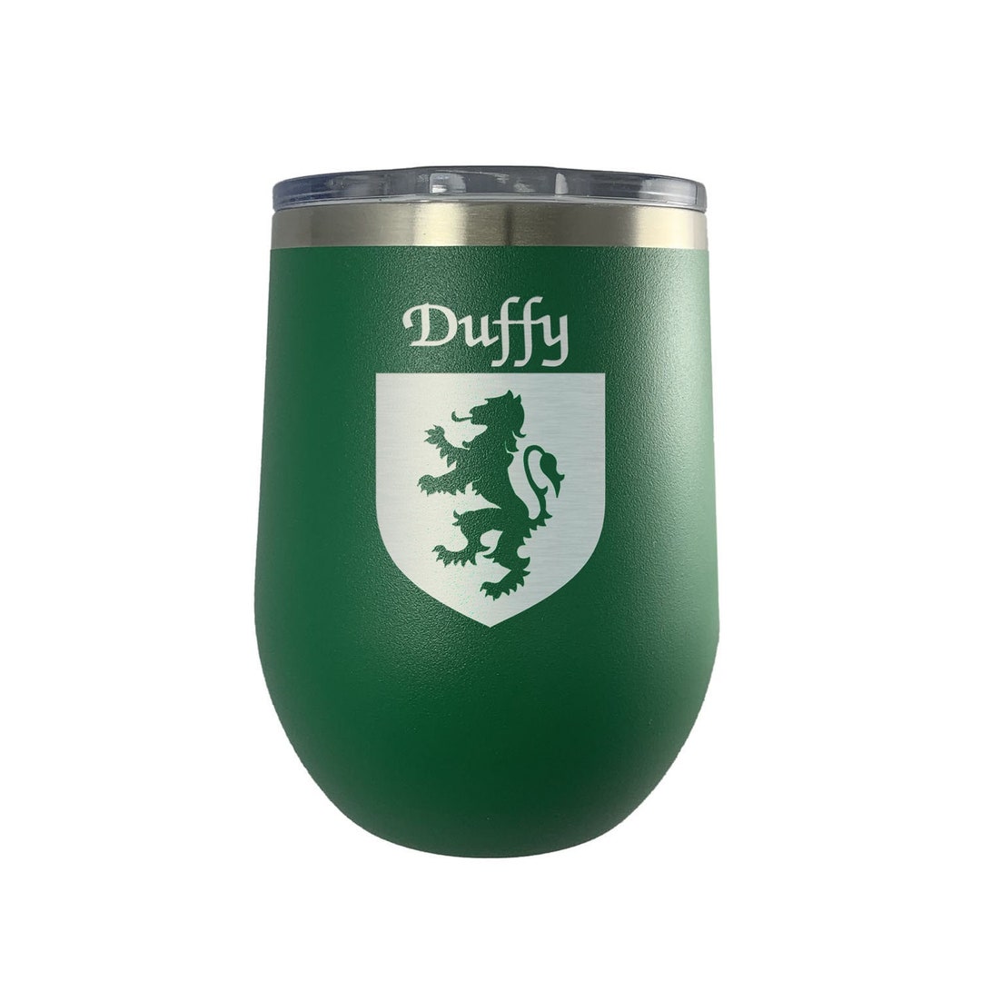 Duffy Irish Coat of Arms Stemless Wine Travel Tumbler - Etsy