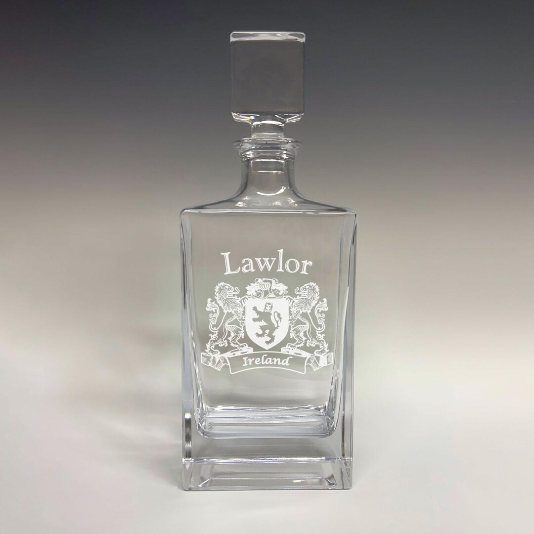 Lawlor Irish Coat of Arms Deluxe Whiskey Decanter - Etsy