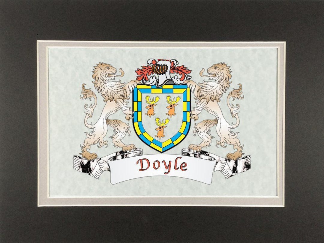 Doyle Irish Coat of Arms Print - Frameable 9" X 12" - Etsy