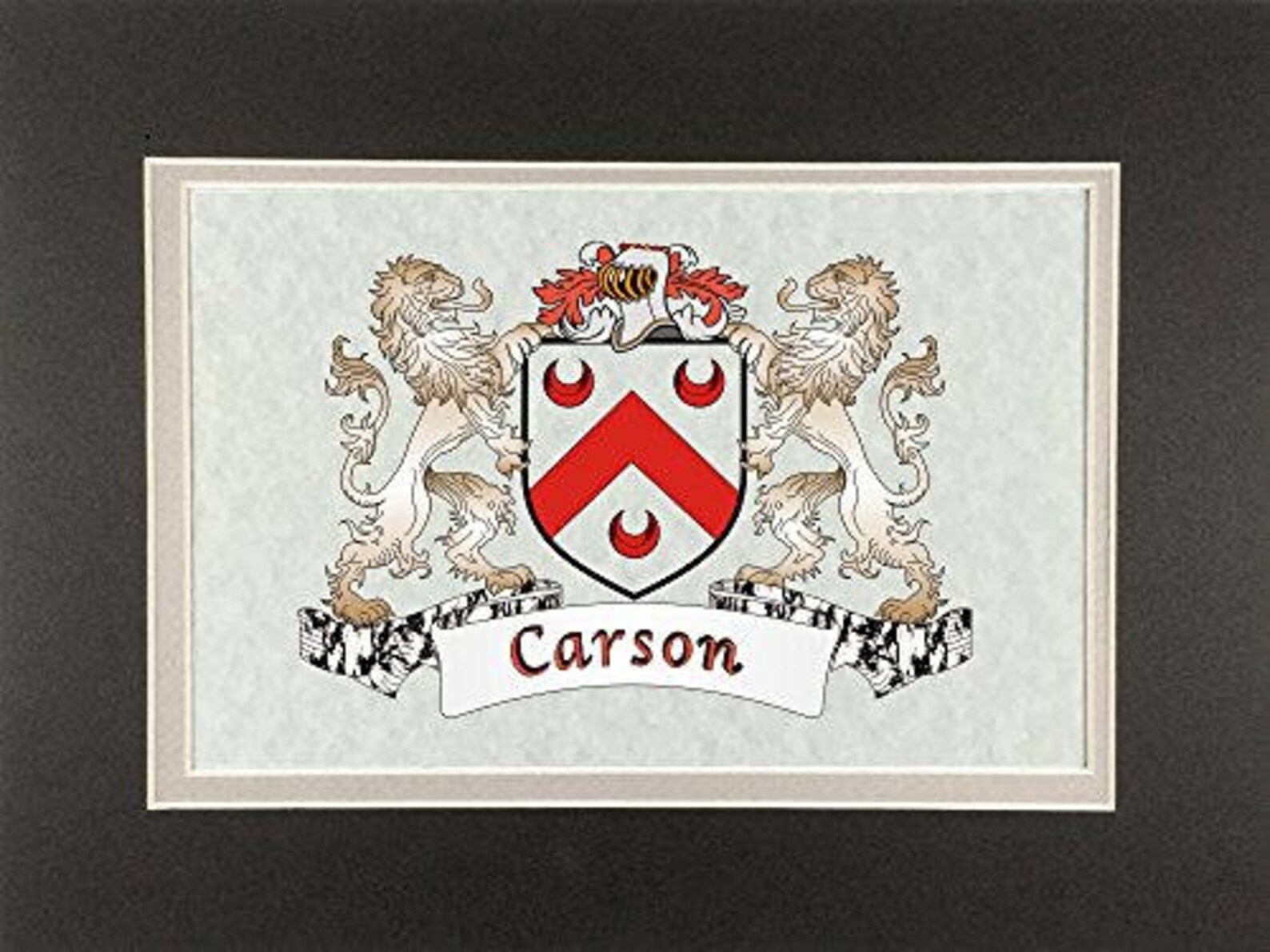 Carson Irish Coat of Arms Print Frameable 9 X 12 - Etsy