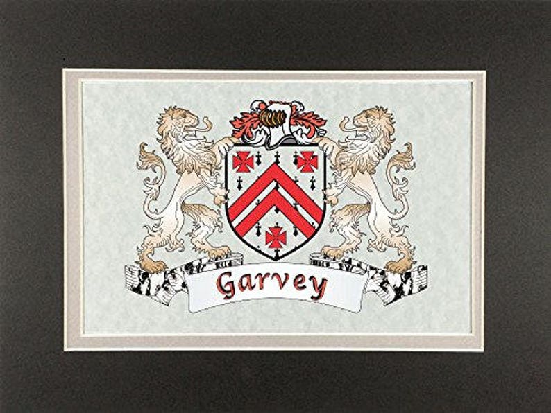 Garvey Irish Coat of Arms Print Frameable 9 X 12 - Etsy
