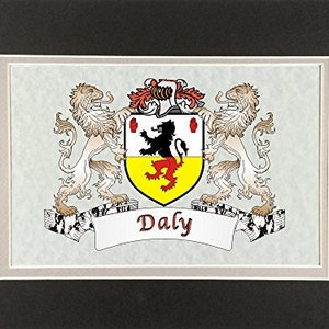 Daly Irish Coat of Arms Print Frameable 9 X 12 - Etsy