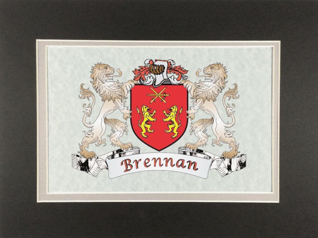 Brennan Irish Coat of Arms Print - Frameable 9" X 12" - Etsy