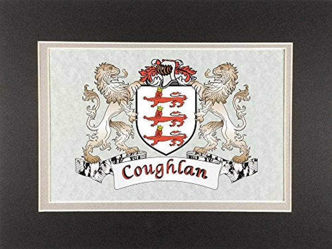 Coughlan Irish Coat of Arms Print - Frameable 9" X 12" - Etsy