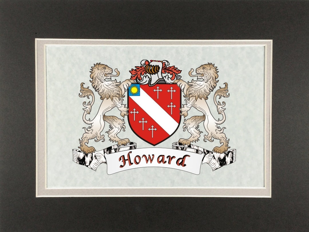 Howard Irish Coat of Arms Print Frameable 9 X 12 - Etsy