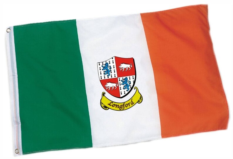 Longford County Coat of Arms Ireland Flag 3'x5' Foot - Etsy