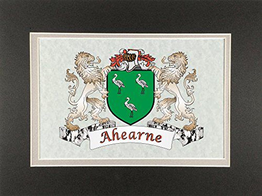 Ahearn Irish Coat of Arms Print Frameable 9 X 12 - Etsy