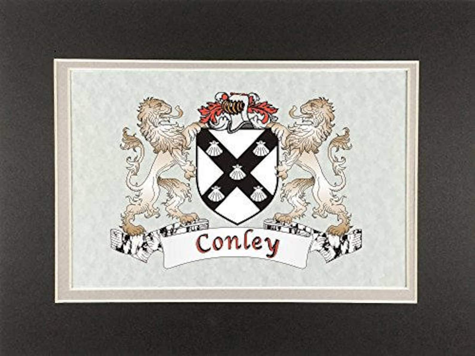 Conley Irish Coat of Arms Print Frameable 9 X 12 - Etsy