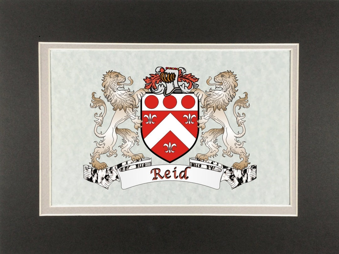 Reid Irish Coat of Arms Print - Frameable 9" X 12" - Etsy