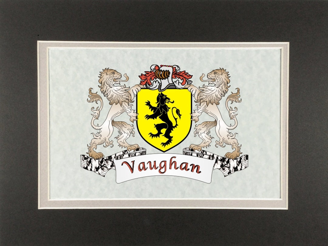 Vaughan Irish Coat of Arms Print Frameable 9 X 12 - Etsy