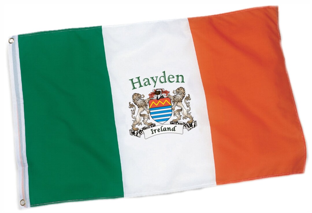 Hayden Irish Coat of Arms Flag 3'x5' Foot - Etsy