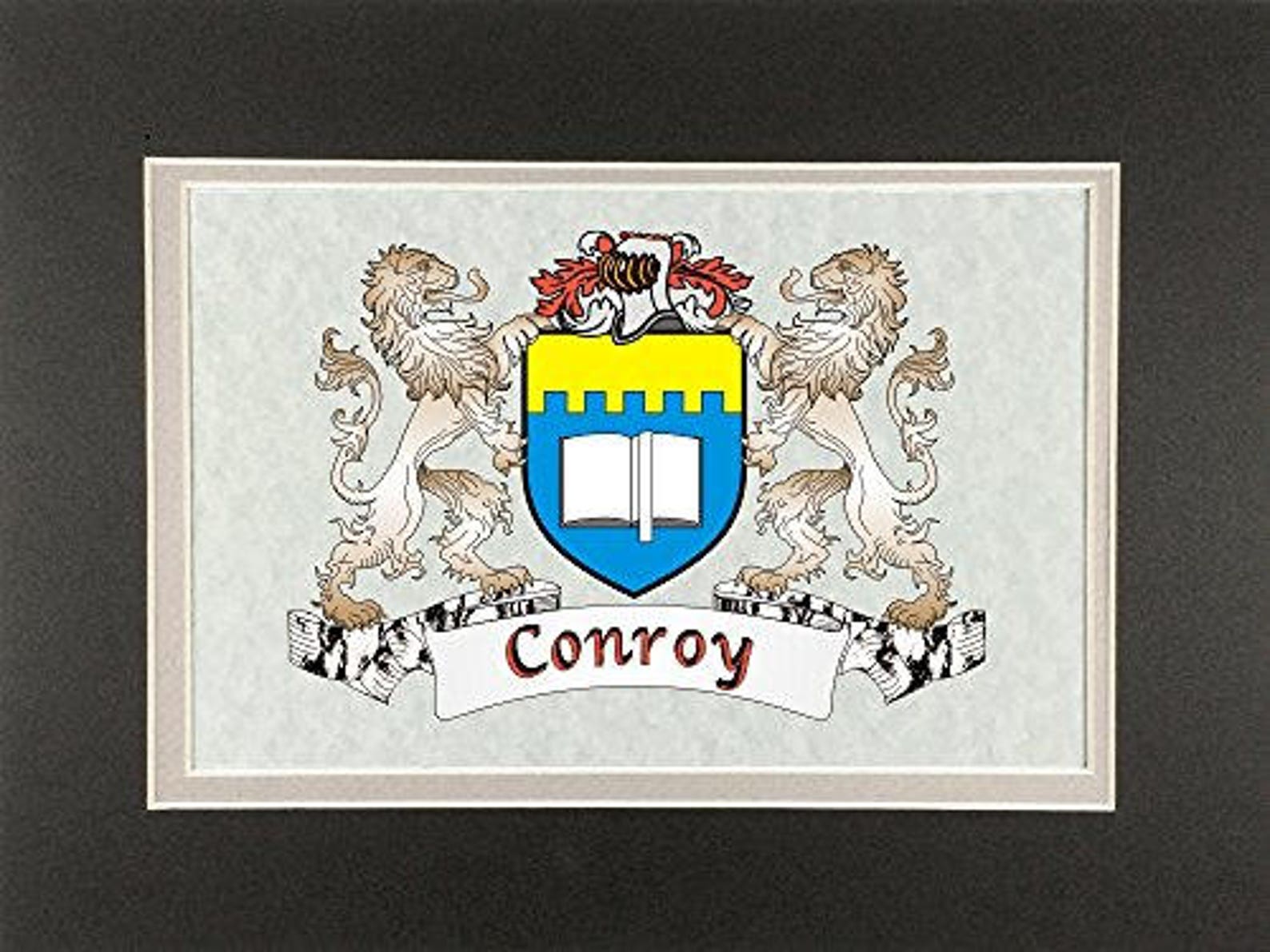 Conroy Irish Coat of Arms Print Frameable 9 X 12 - Etsy