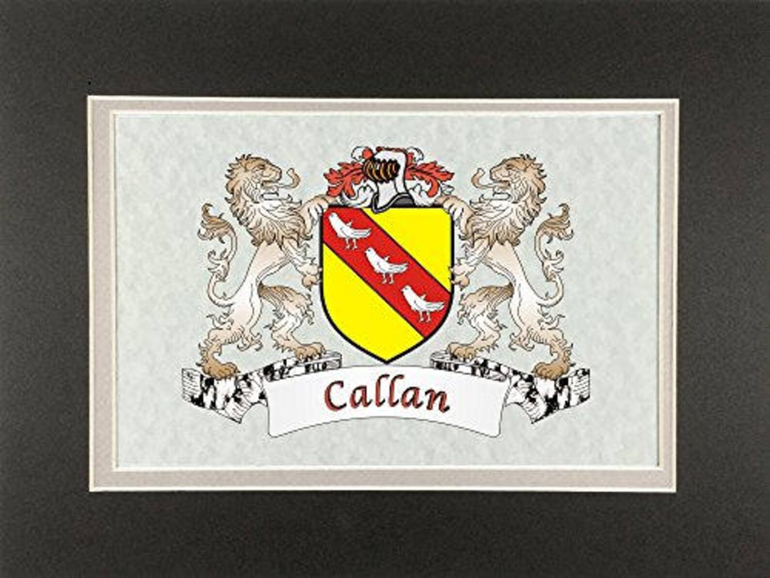 Callan Irish Coat of Arms Print Frameable 9 X 12 - Etsy UK