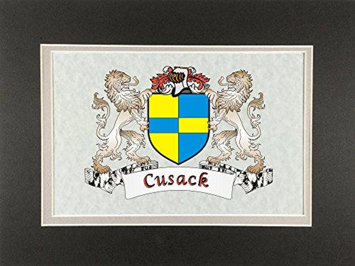 Cusack Irish Coat of Arms Print Frameable 9 X 12 - Etsy