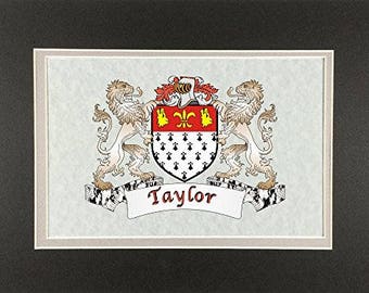 Taylor Coat of Arms - Etsy