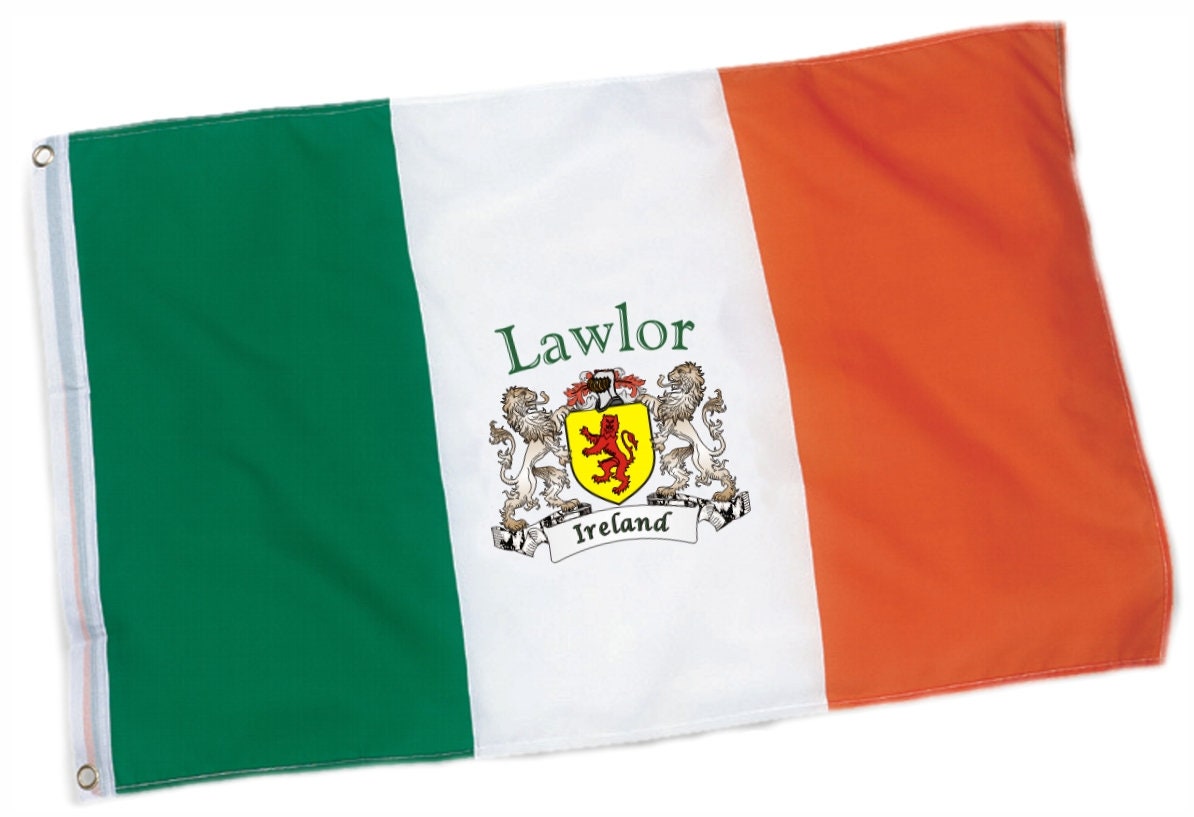 Lawlor Irish Coat of Arms Heavy Duty Outdoor Ireland Flag 3 | Etsy