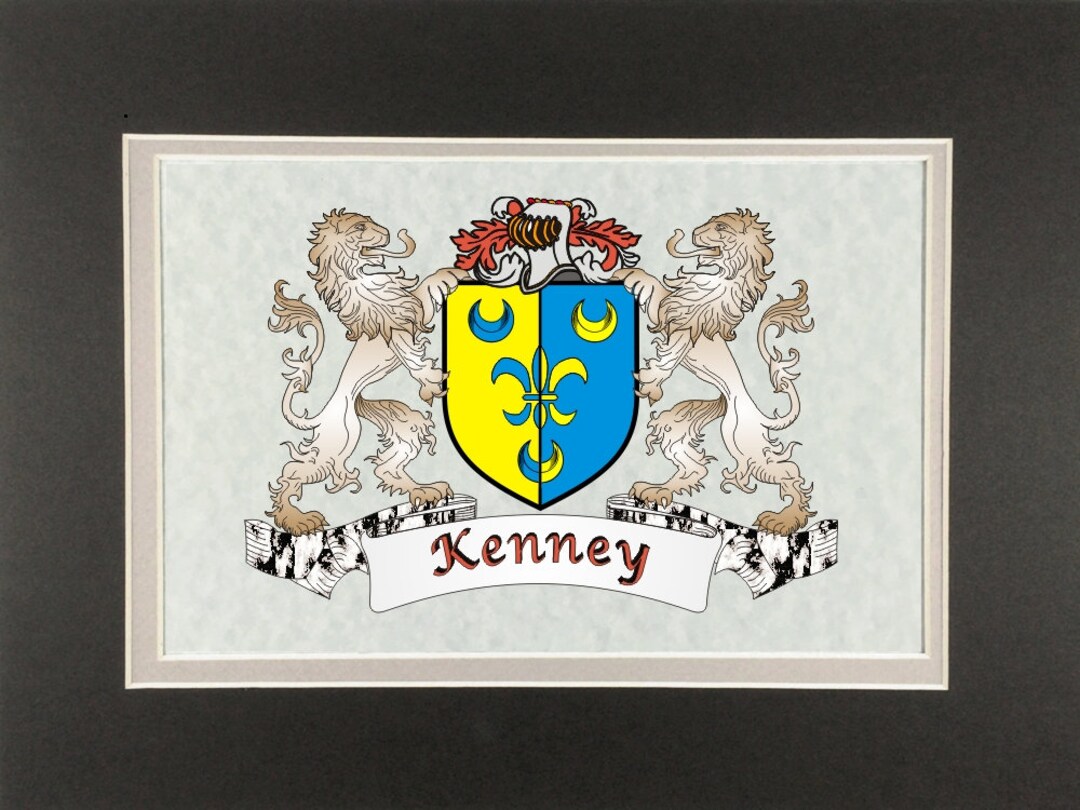 Kenney Irish Coat of Arms Print - Frameable 9" X 12" - Etsy