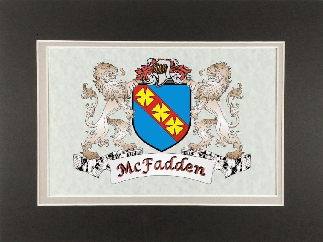 Mcfadden Irish Coat of Arms Print - Frameable 9" X 12" - Etsy