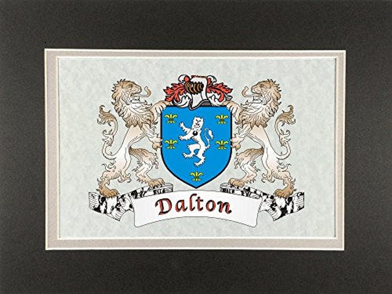 Dalton Irish Coat of Arms Print Frameable 9 X 12 - Etsy