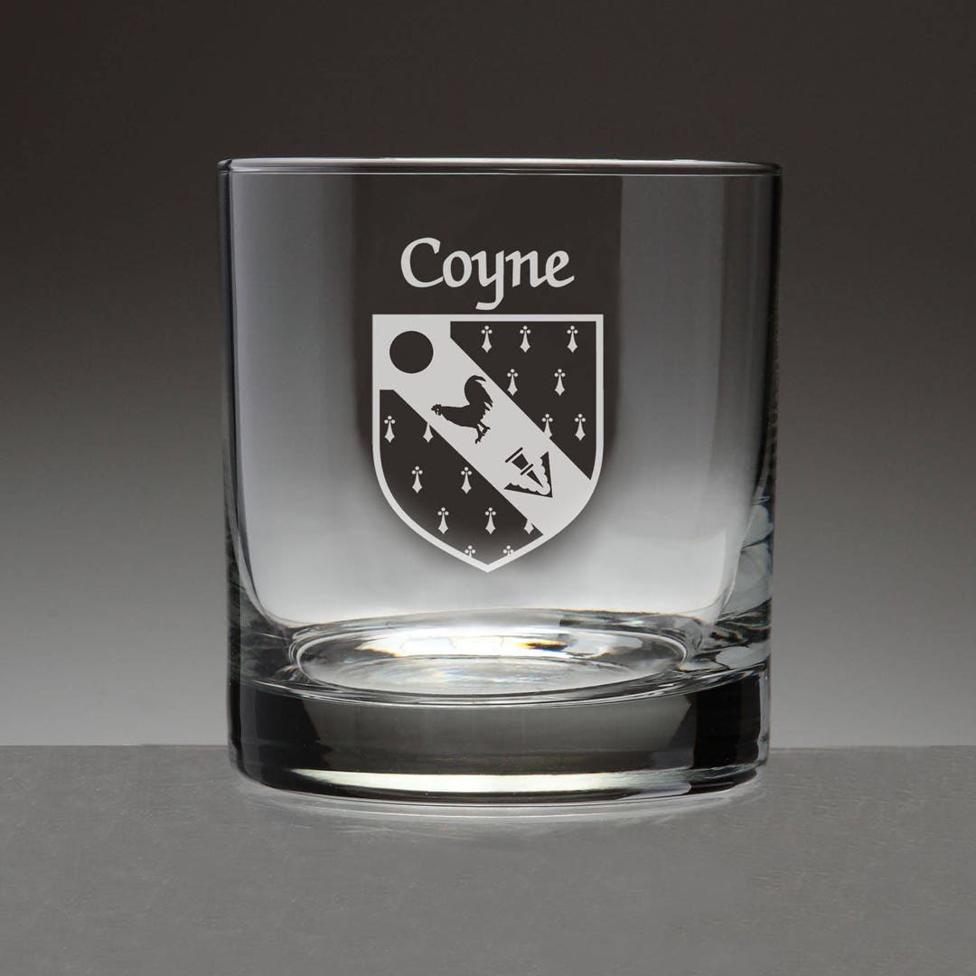 Coyne Irish Coat of Arms Tumbler Glasses Set of 4 Sand - Etsy.de