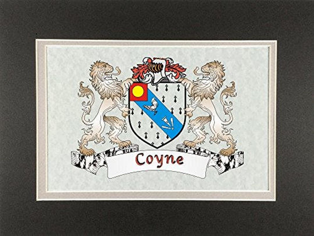 Coyne Irish Coat of Arms Print Frameable 9 X 12 - Etsy