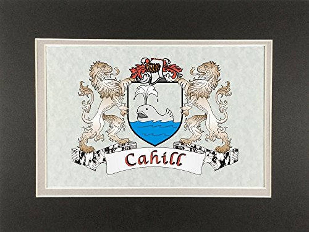 Cahill Irish Coat of Arms Print - Frameable 9" X 12" - Etsy
