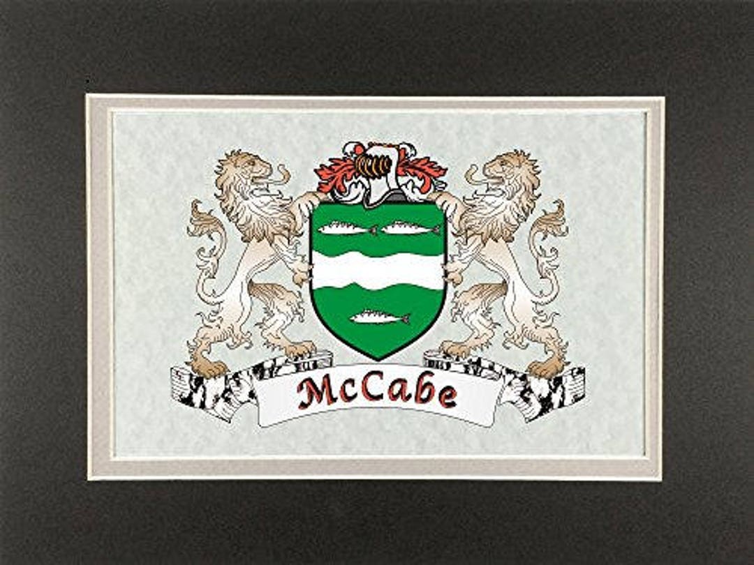 McCabe Irish Coat of Arms Print Frameable 9 x 12 - Etsy.de