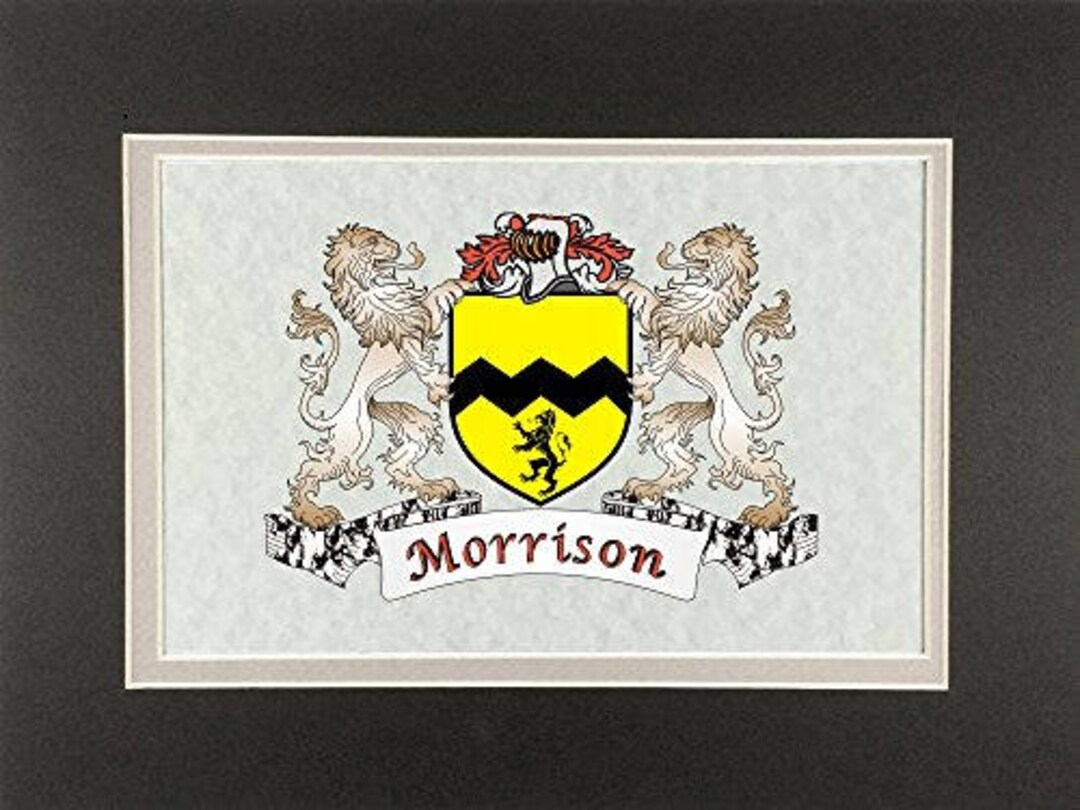 Morrison Irish Coat of Arms Print - Frameable 9" X 12" - Etsy