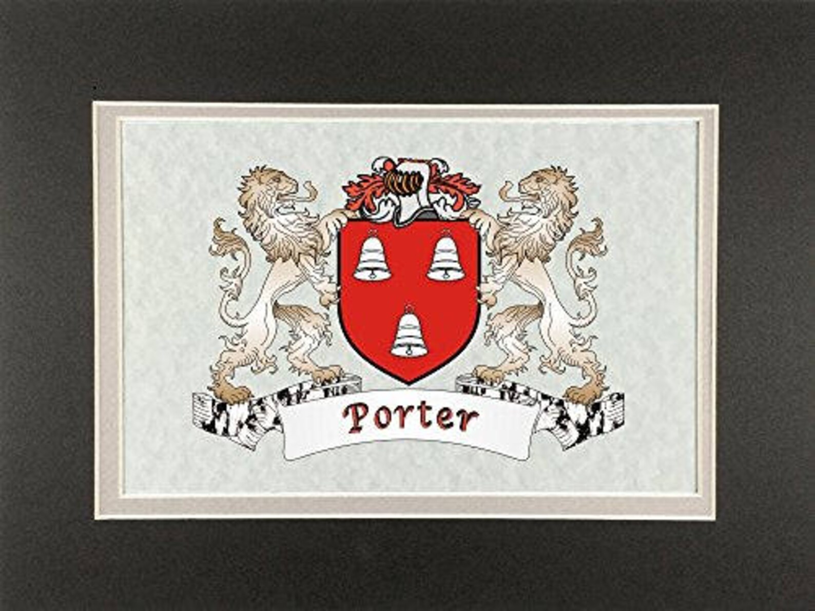 Porter Irish Coat of Arms Print Frameable 9 X 12 - Etsy UK
