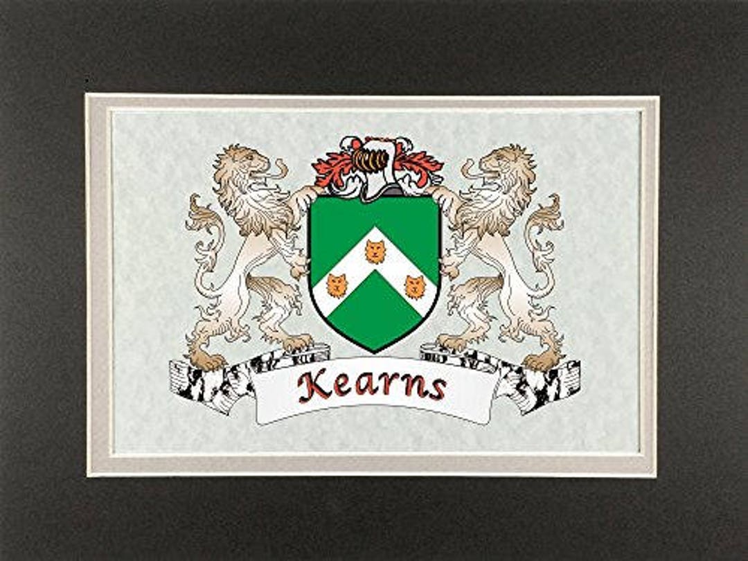 Kearns Irish Coat of Arms Print - Frameable 9" X 12" - Etsy