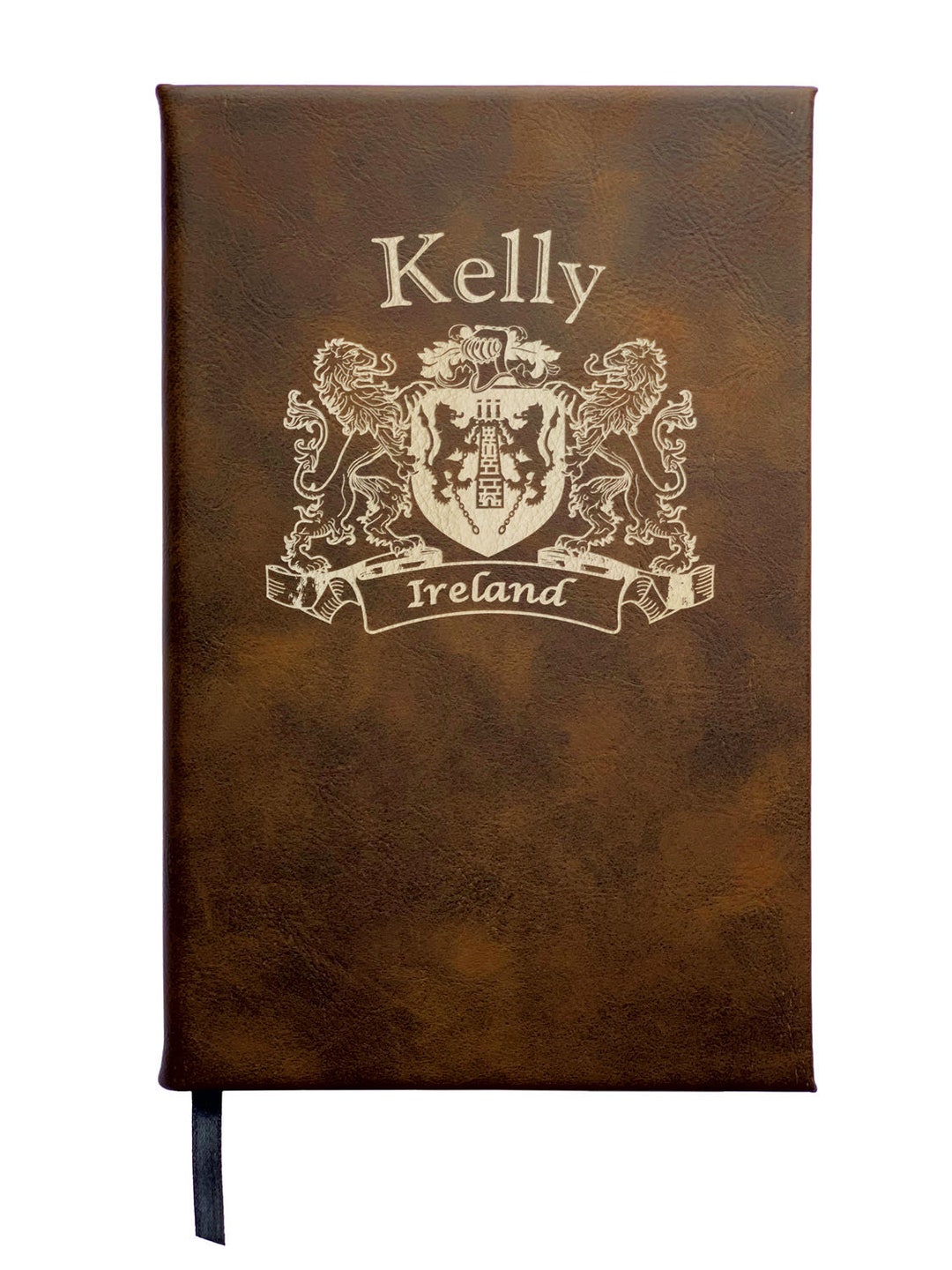 Kelly Irish Coat of Arms Leather Journal - Etsy