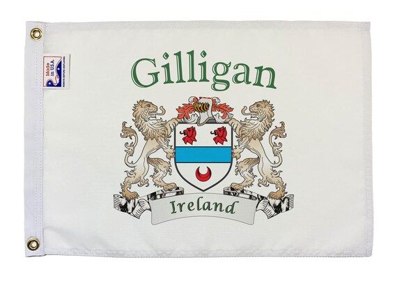 Gillespie Irish Coat of Arms Small White Flag | Etsy