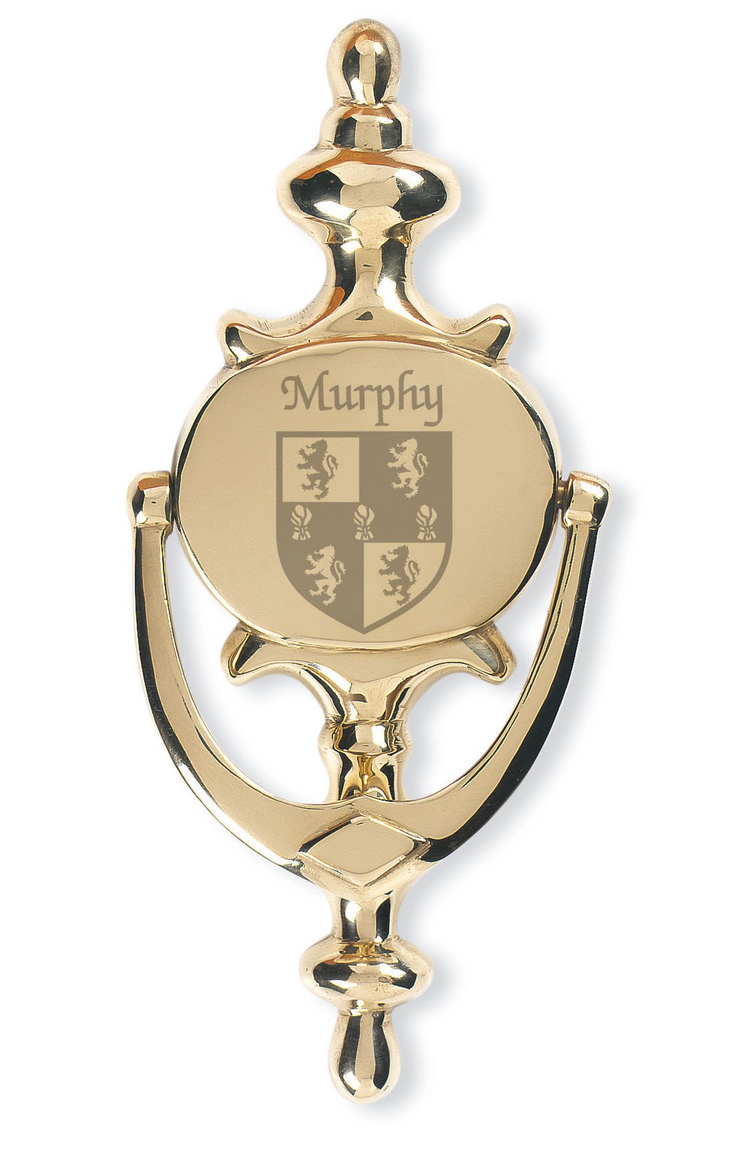 Murphy Irish Coat of Arms Brass Door Knocker - Etsy