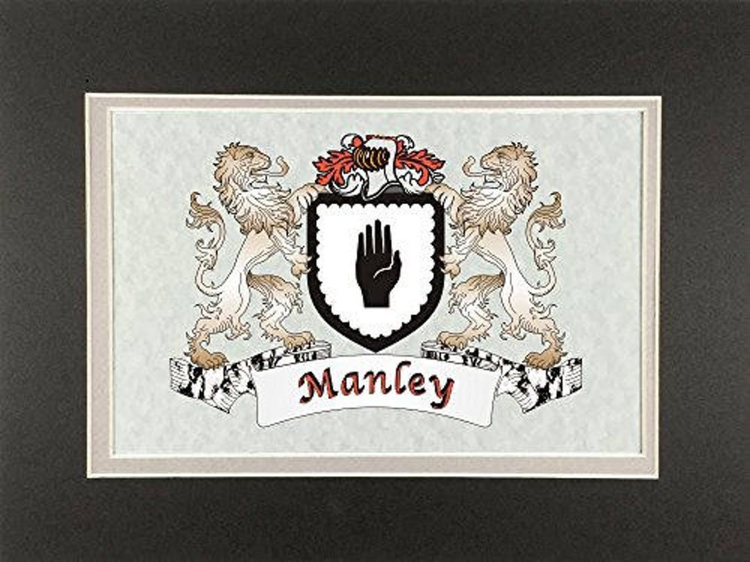 Manley Irish Coat of Arms Print Frameable 9 X 12 - Etsy