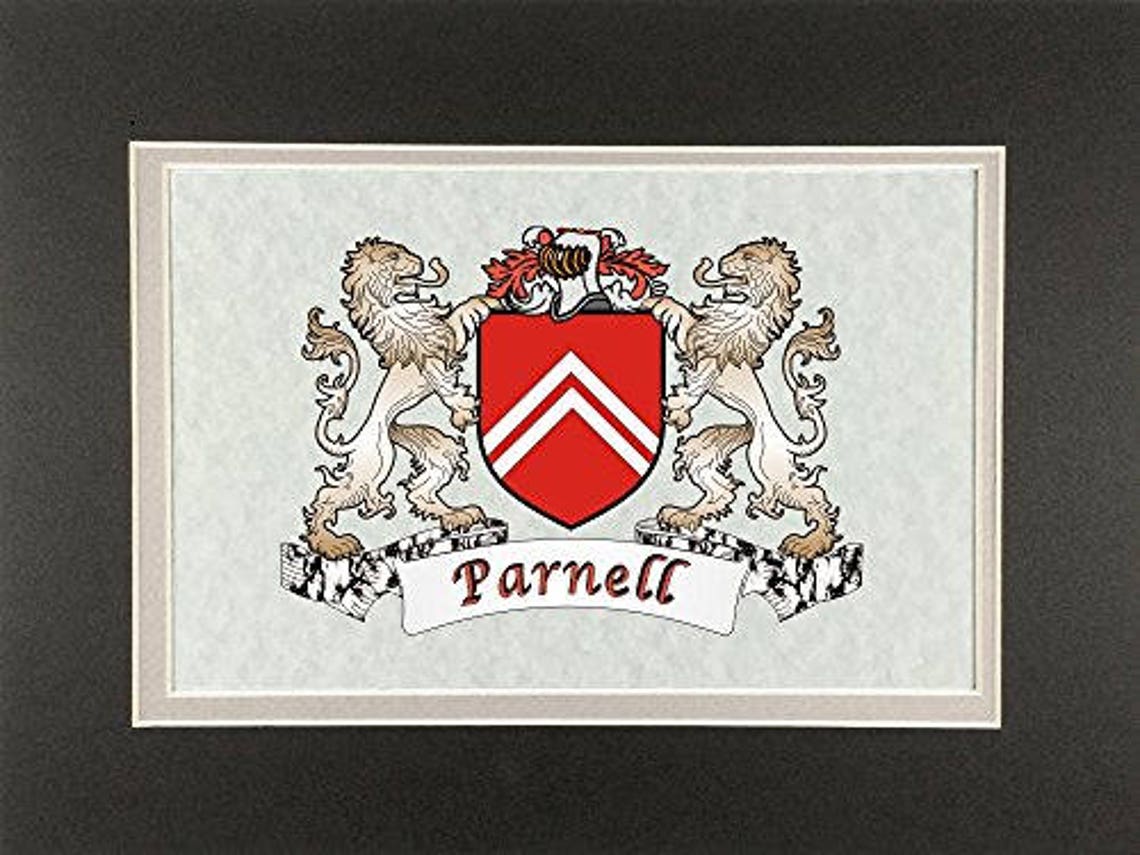 Parnell Irish Coat of Arms Print Frameable 9 X | Etsy