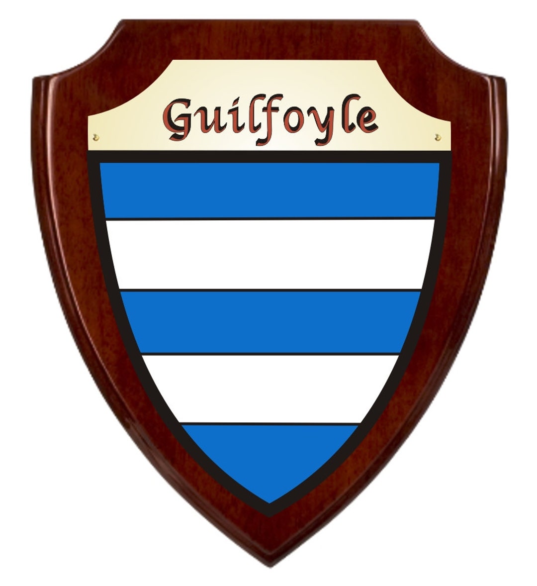 Guilfoyle Irish Coat of Arms Shield Plaque Rosewood Finish - Etsy