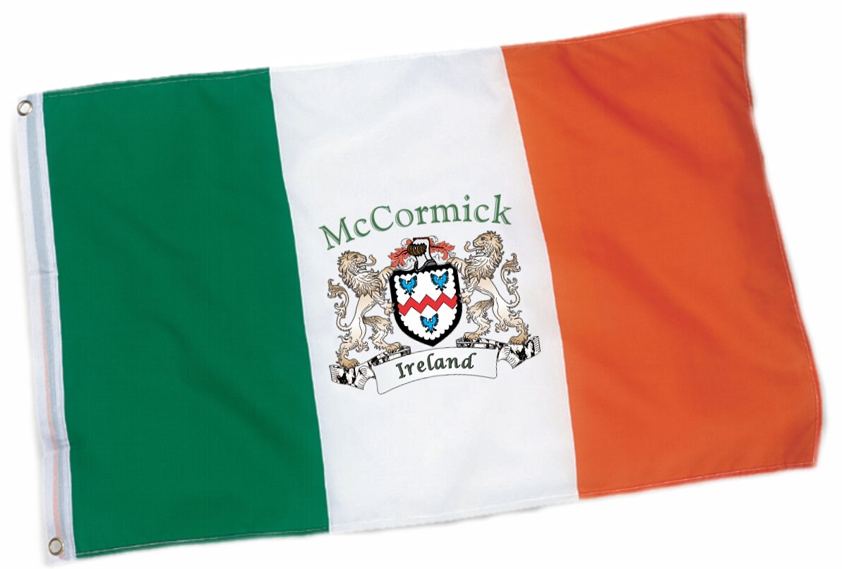 Mccormick Irish Coat of Arms Ireland Flag 3'x5' Foot - Etsy