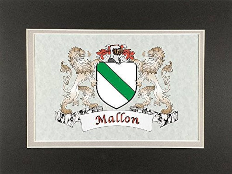 Mallon Irish Coat of Arms Print Frameable 9 X 12 - Etsy UK