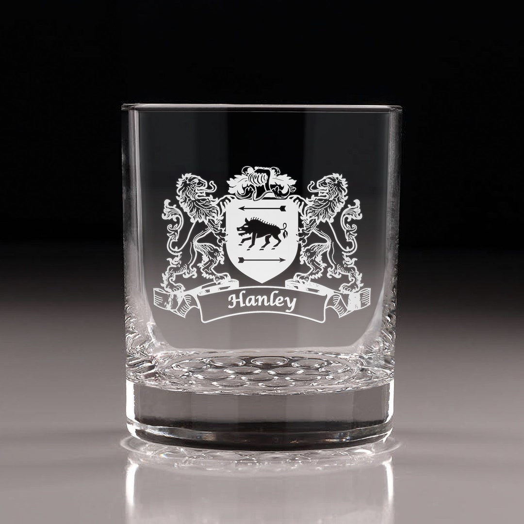 Hanley Irish Coat of Arms Nob Hill Tumblers Set of 4 - Etsy