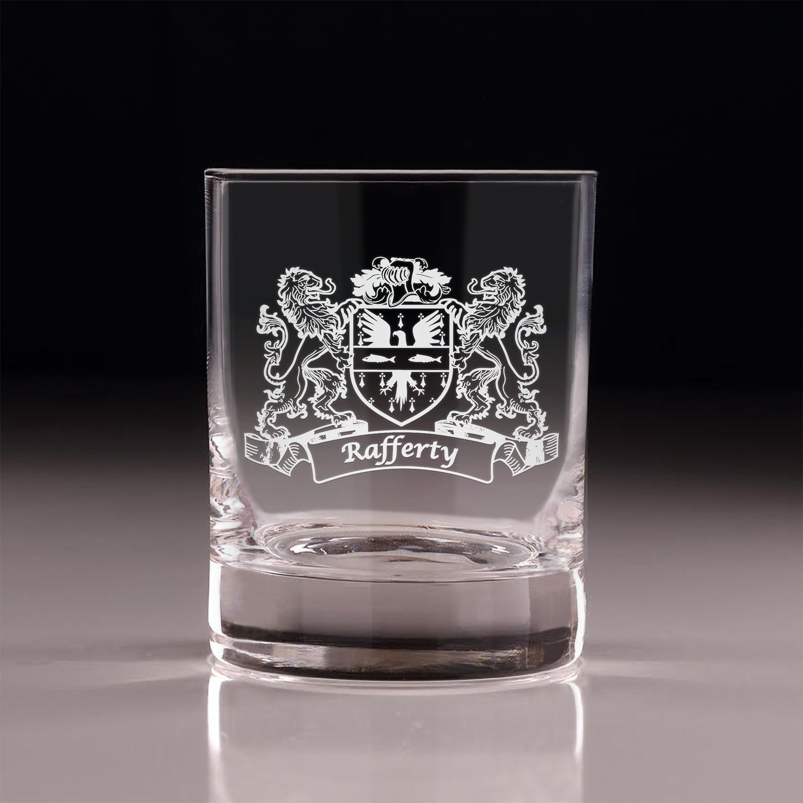 Rafferty Irish Coat of Arms Old Fashioned Tumblers Set of 4 | Etsy