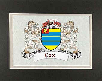 Cox Coat of Arms - Etsy